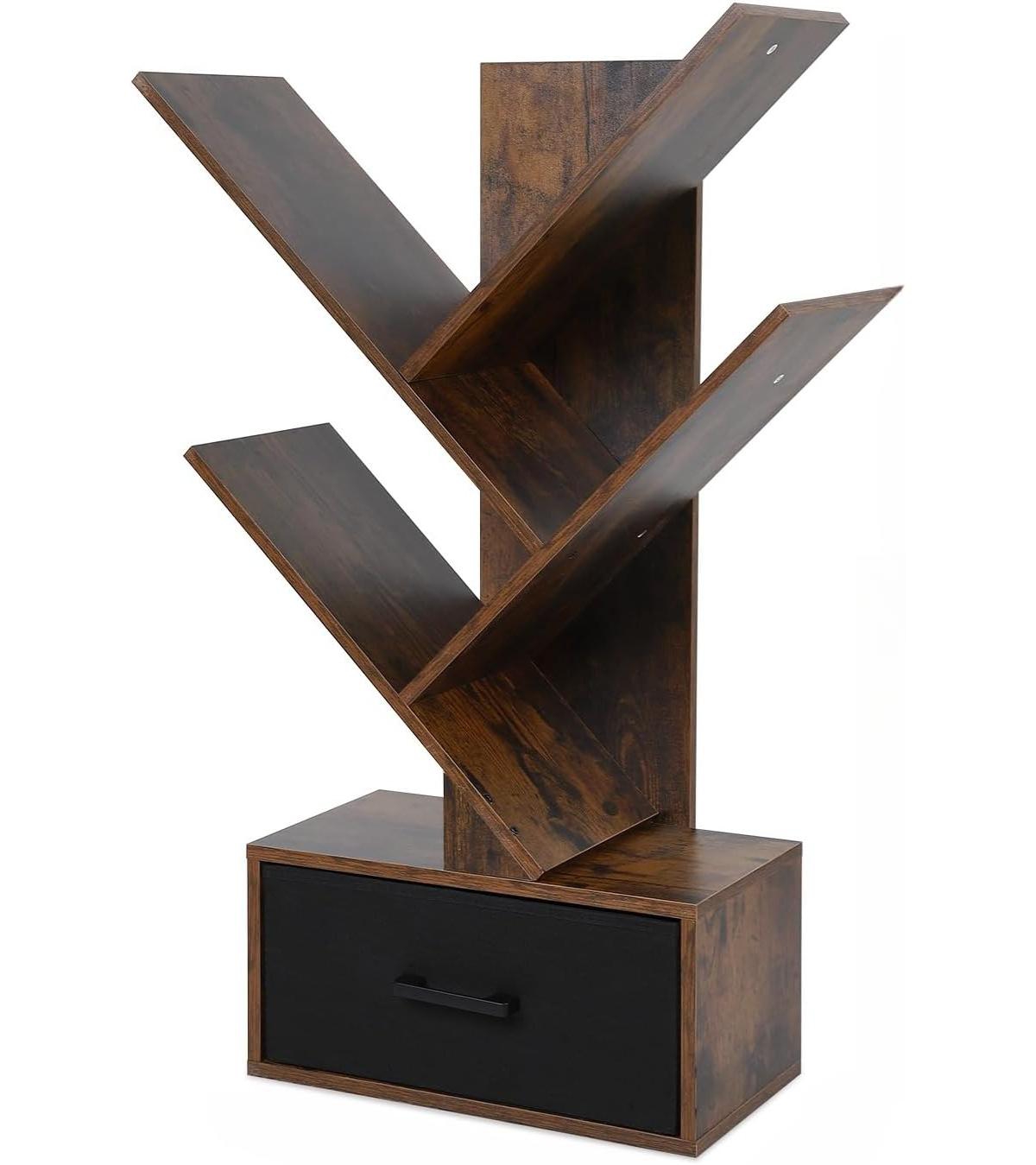 Click here for gaomon 3-Tier Tree-Shaped Bookshelf with Drawer  S... prices