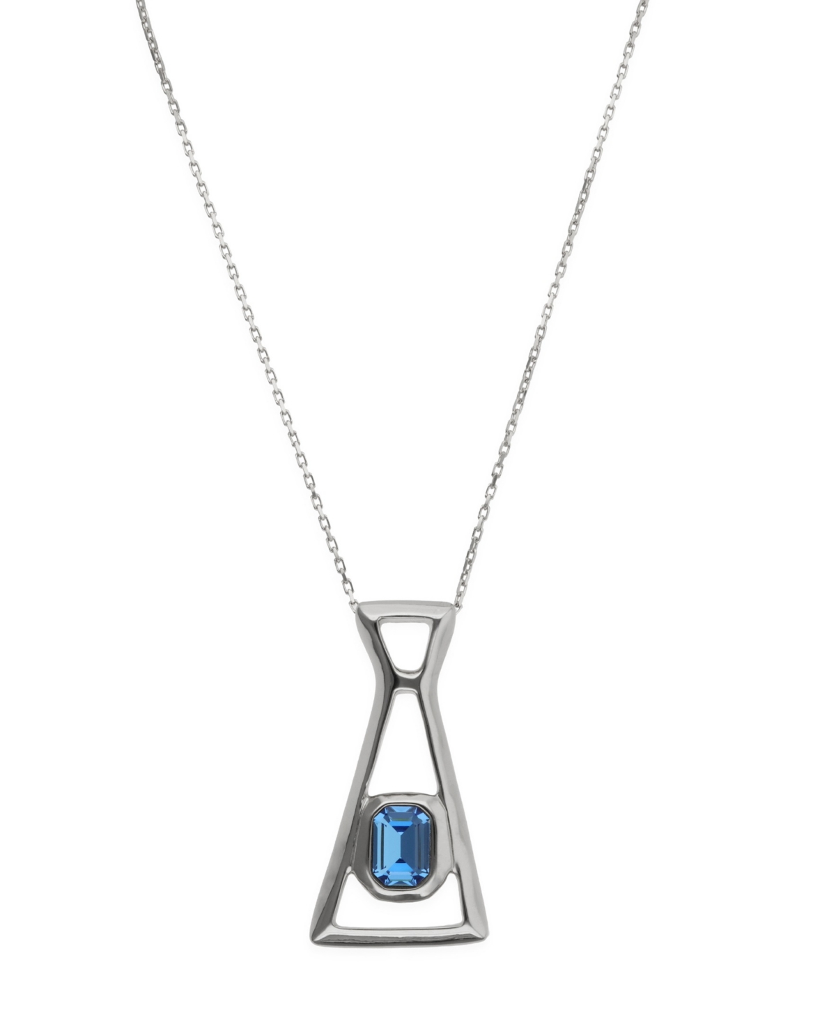Click here for UNOde50 Blue Faceted Crystal Necklace - Silver prices