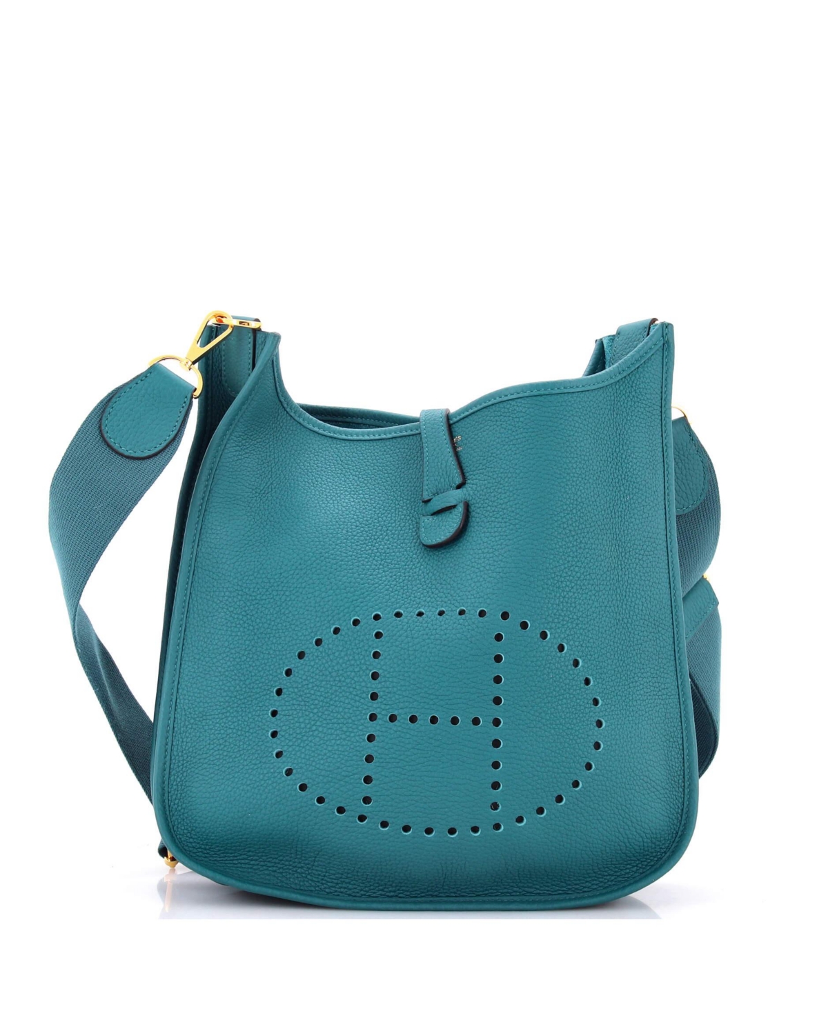 Click here for Pre-Owned HERMES Pm Evelyne Bag Gen Iii Clemence -... prices