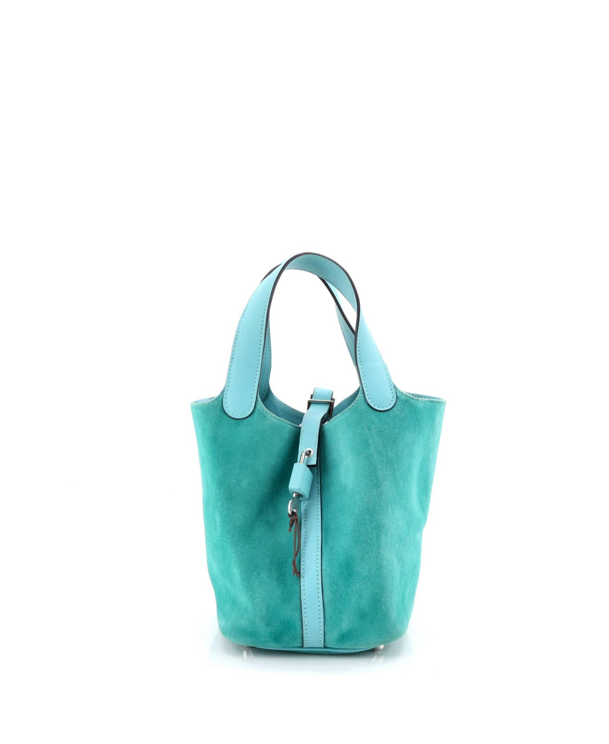 Click here for Pre-Owned HERMES Pm Picotin Lock Bag Doblis Suede... prices