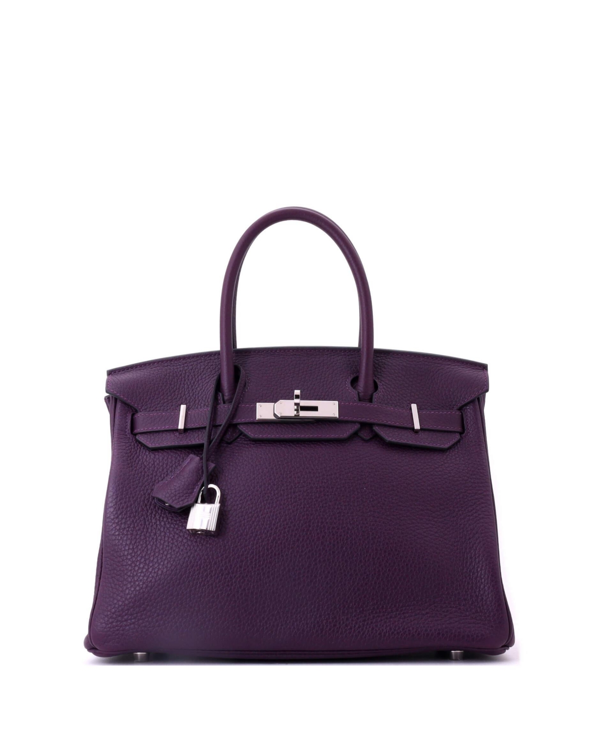 Click here for Pre-Owned HERMES Birkin 30 Handbag Purple Clemence... prices