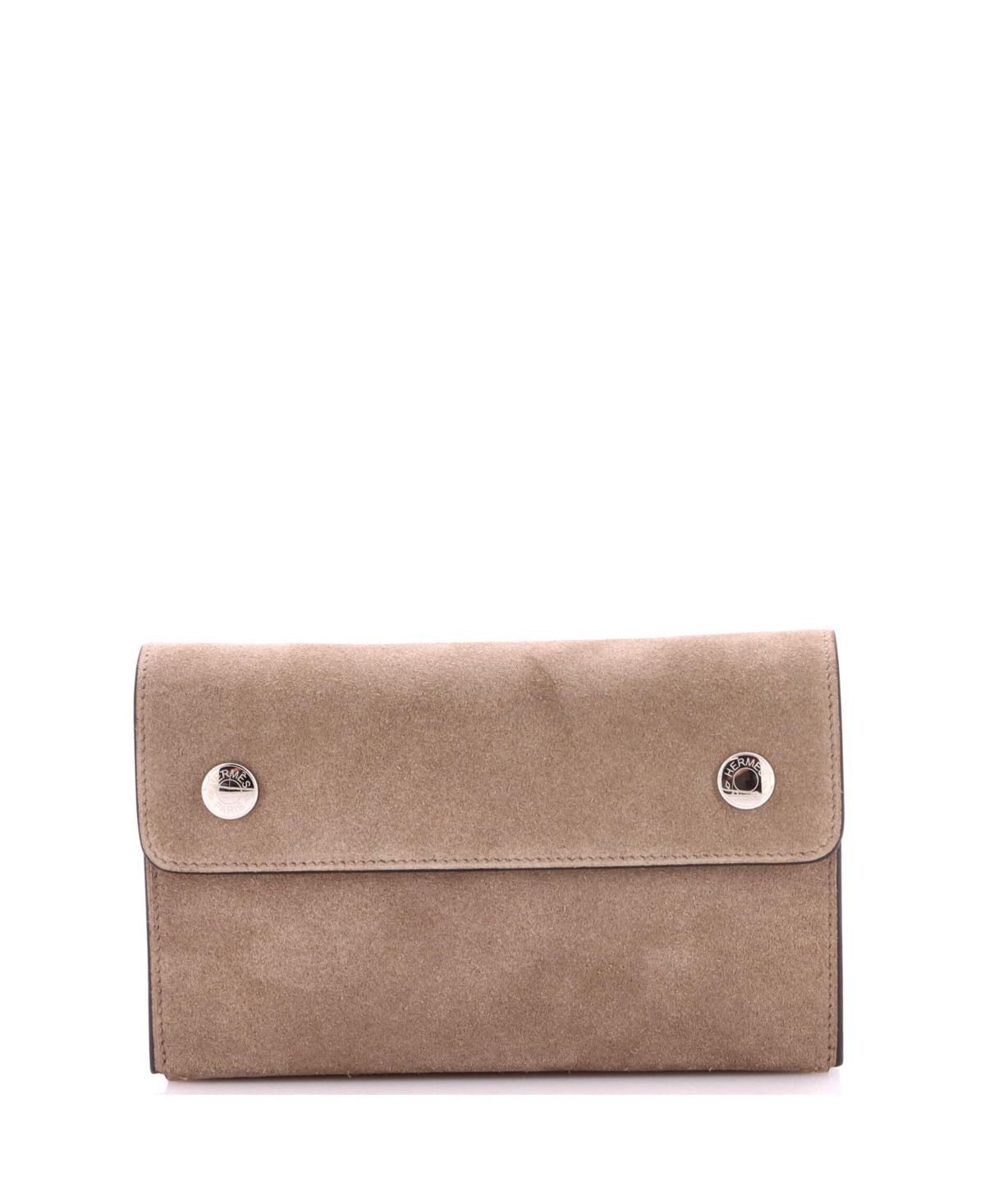 Click here for Pre-Owned HERMES Hermesnap Wallet Bag Grizzly and... prices
