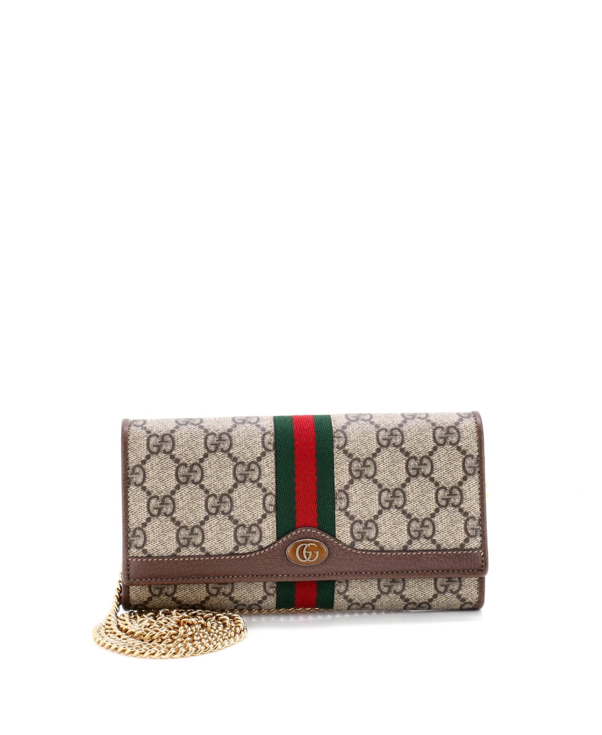 Click here for Pre-Owned Gucci Ophidia Chain Wallet Gg Coated Can... prices
