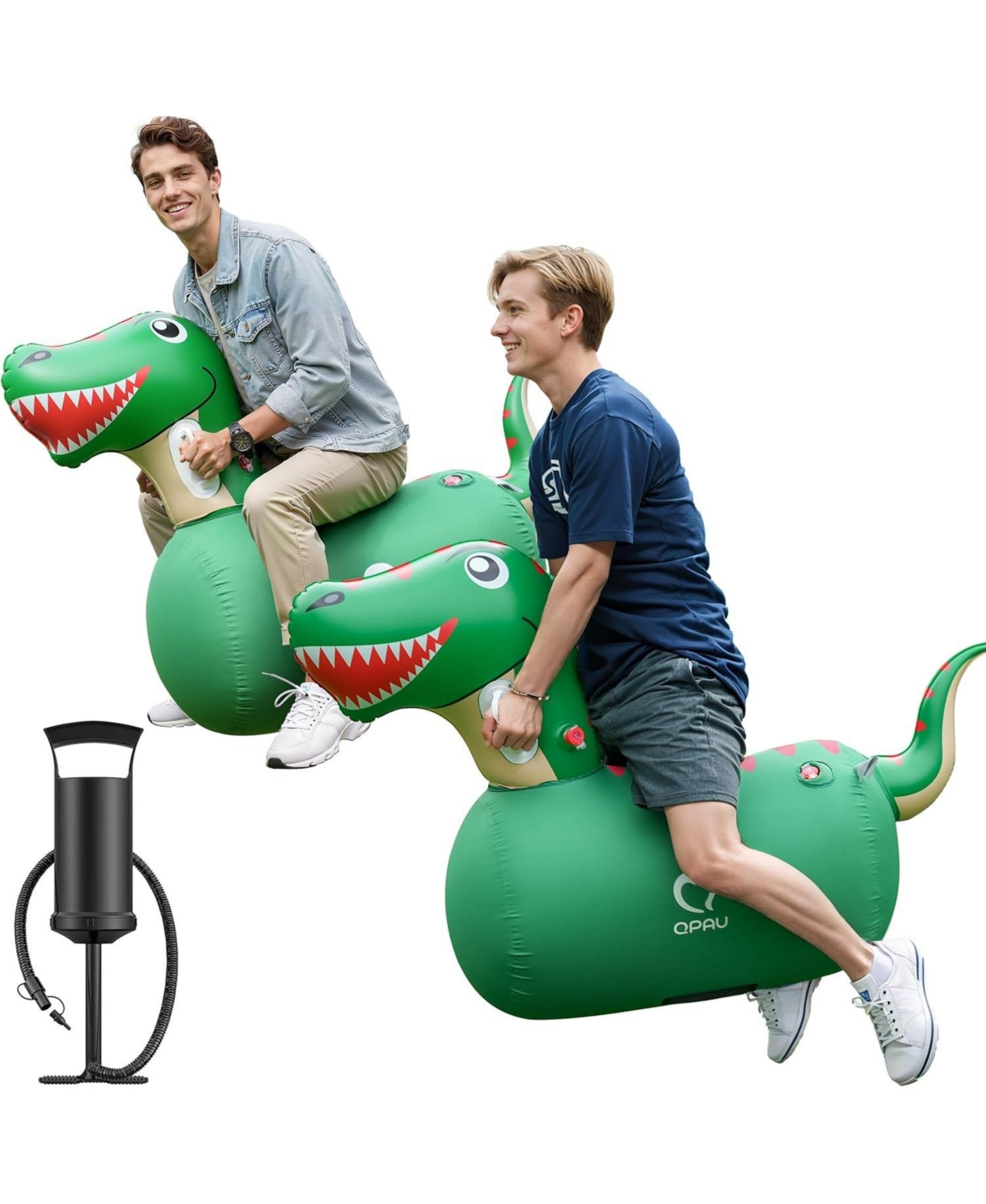 Click here for Qpau Inflatable Bouncy Dinosaur Toys 2 Pcs with Ha... prices