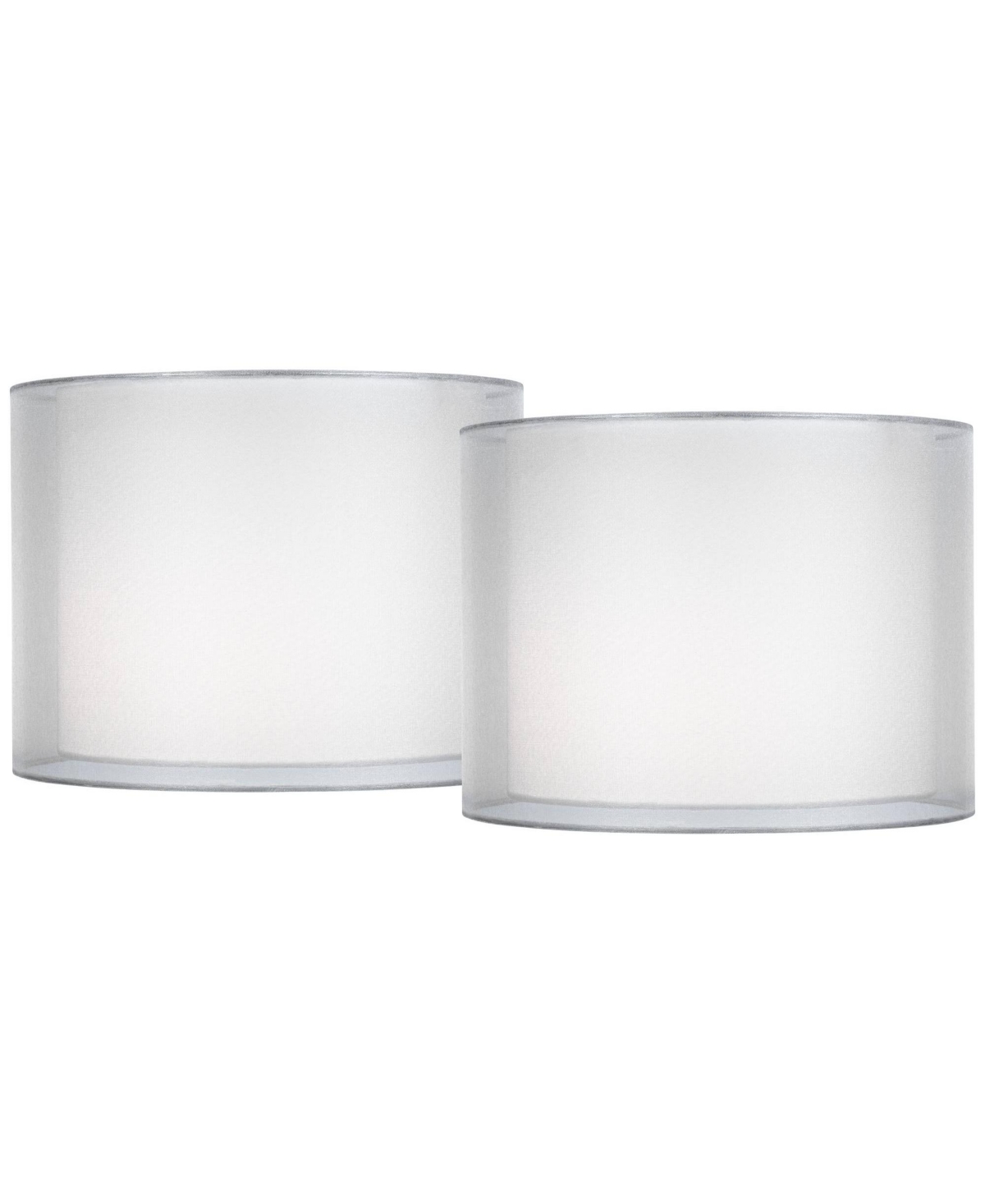 Click here for Springcrest Set of 2 Hardback Double Drum Lamp She... prices