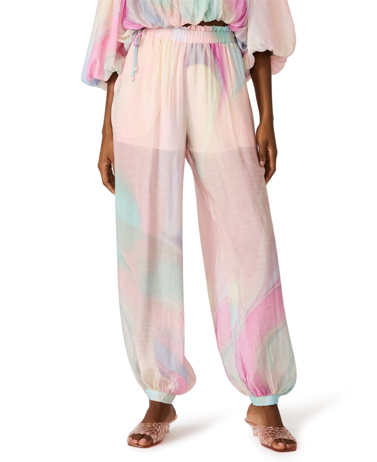 Click here for Steve Madden Womens Mid Rise Pants - Pastel Multi prices
