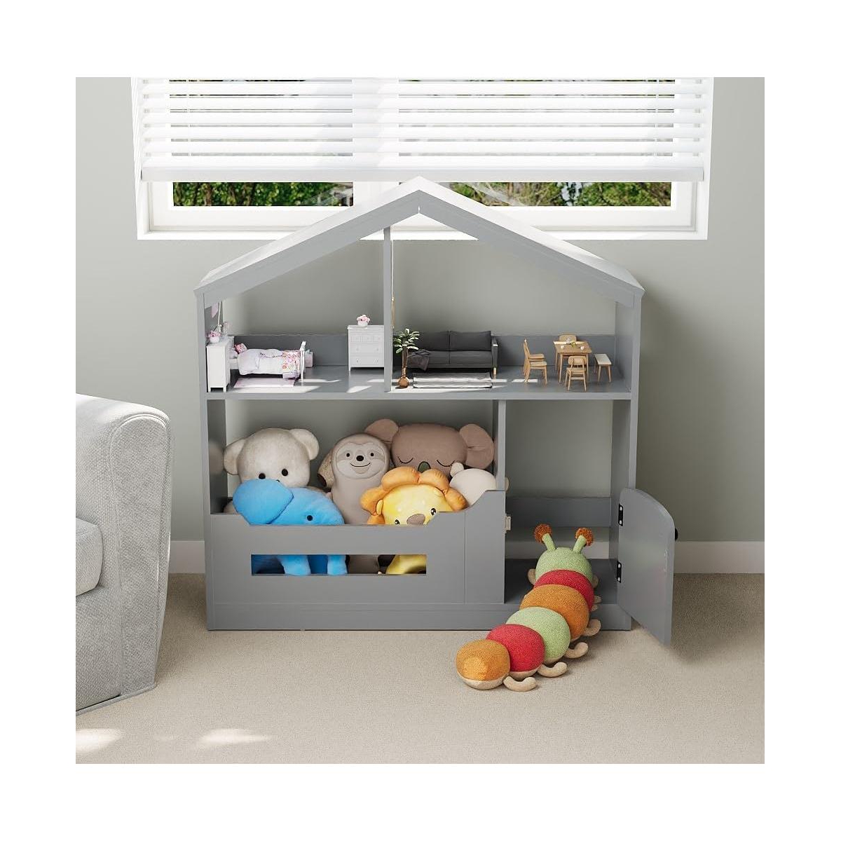 Click here for gaomon Senfot 2-Tier Kids House-Shaped Bookshelf a... prices