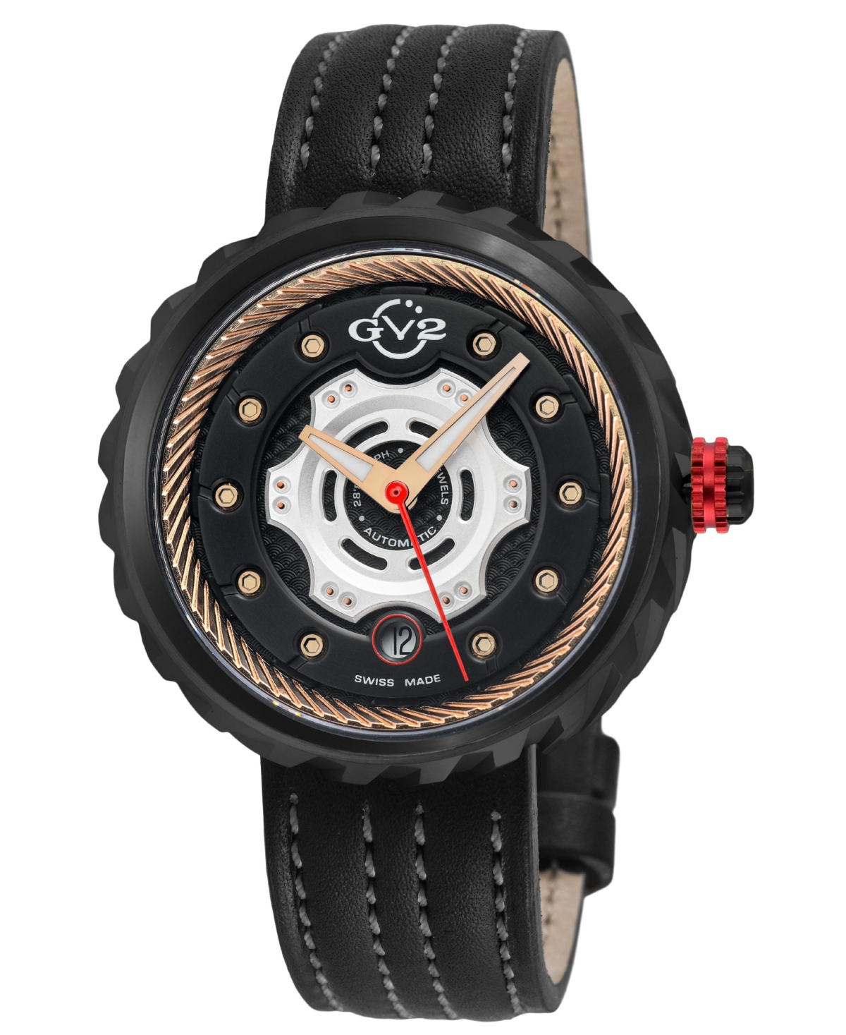 Click here for GV2 Mens Motorcycle Swiss Automatic Italian Leathe... prices