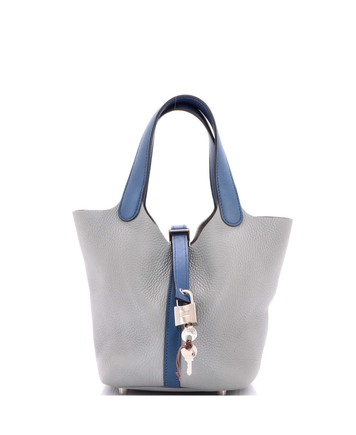 Click here for Pre-Owned HERMES Pm Bicolor Picotin Lock Bag Cleme... prices