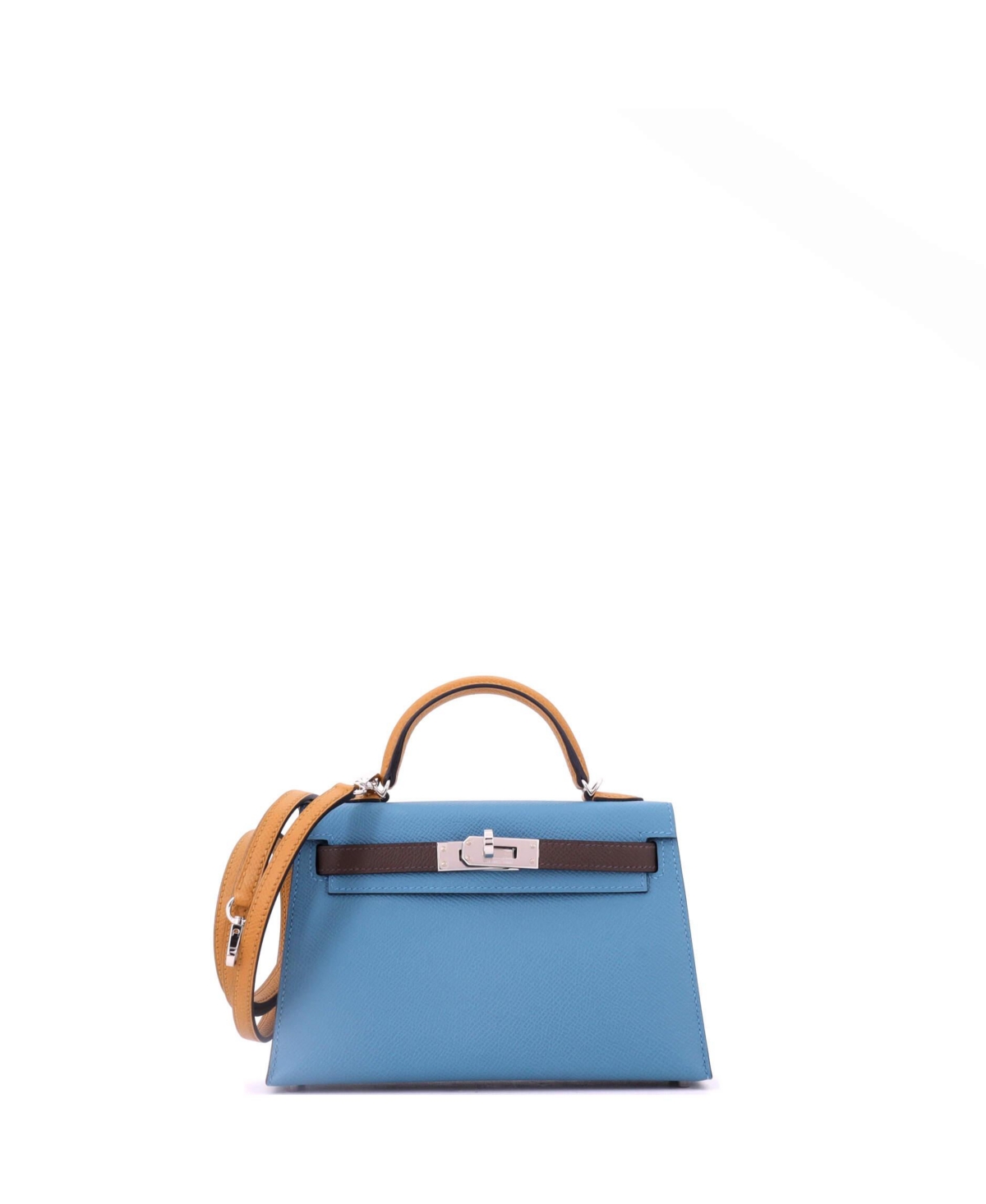Click here for Pre-Owned HERMES Kelly 20 Handbag Tricolor Epsom w... prices