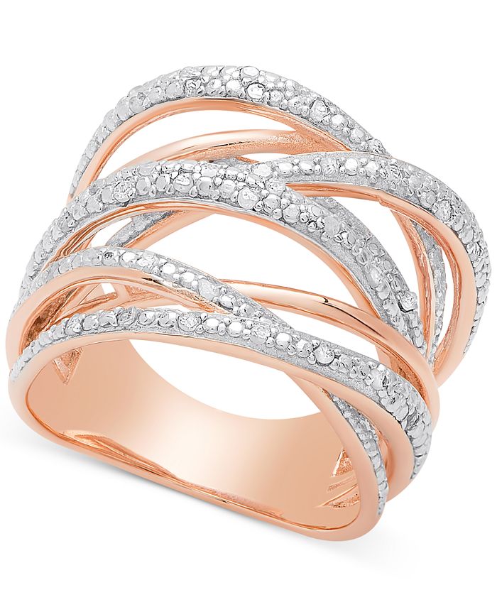 Victoria Townsend Diamond Orbital Ring (1/4 ct. t.w.) in Sterling ...