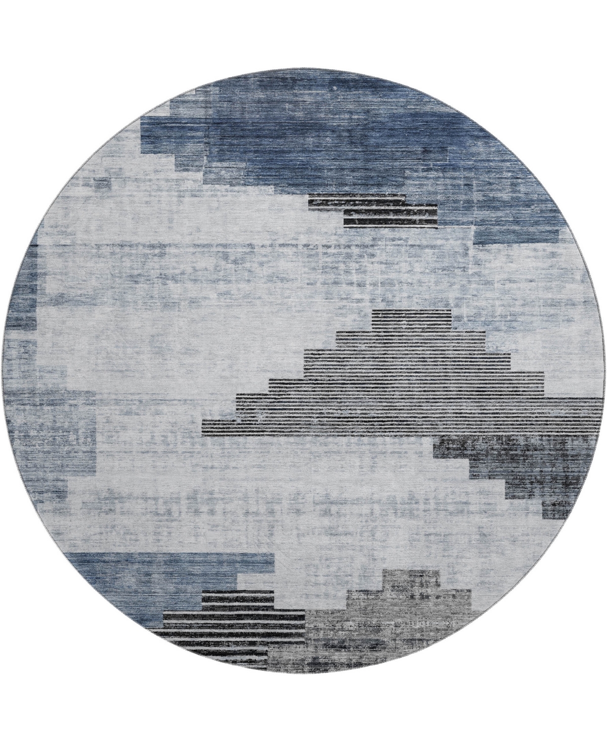 Click here for Addison Mayfield AMF1829 8 x 8 Round Area Rug - Bl... prices