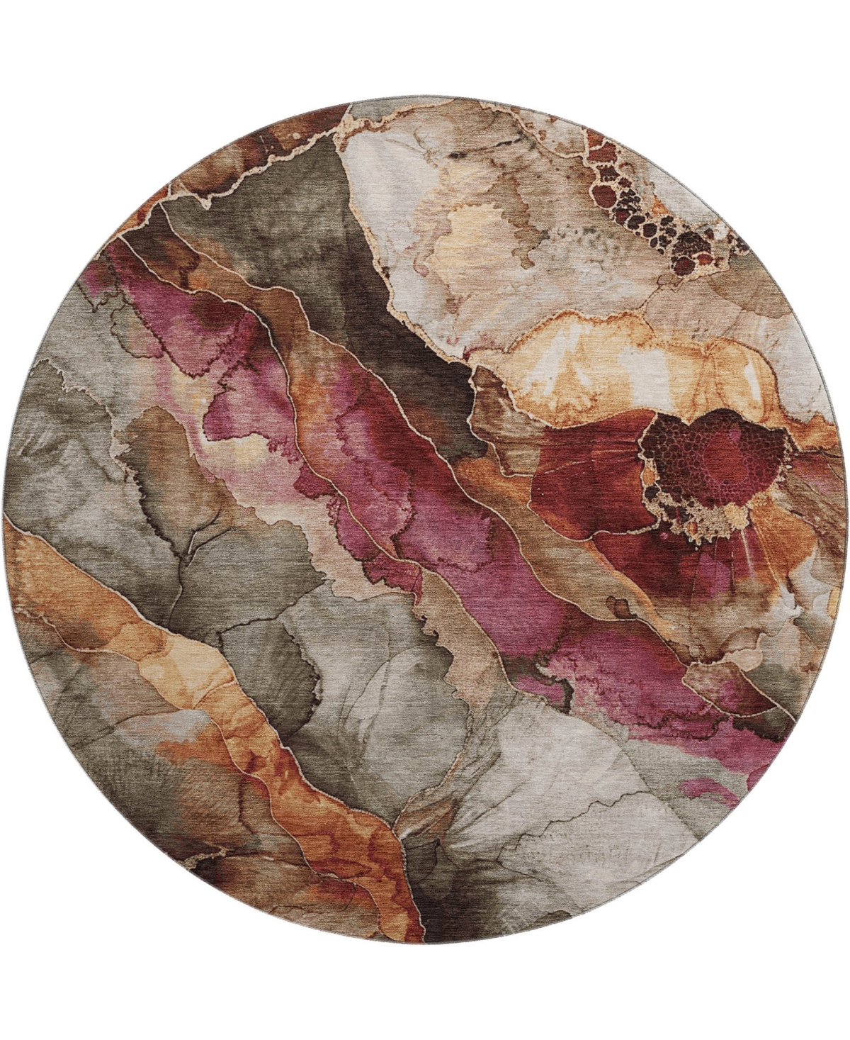 Click here for Addison Mayfield AMF1864 8 x 8 Round Area Rug - Kh... prices