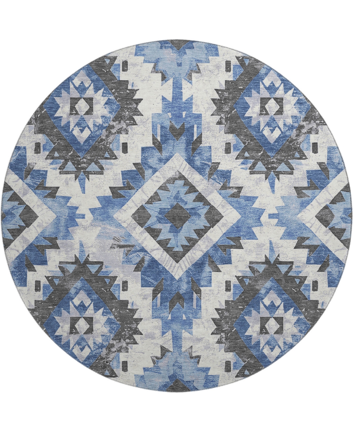 Click here for Addison Mayfield AMF1878 8 x 8 Round Area Rug - Bl... prices
