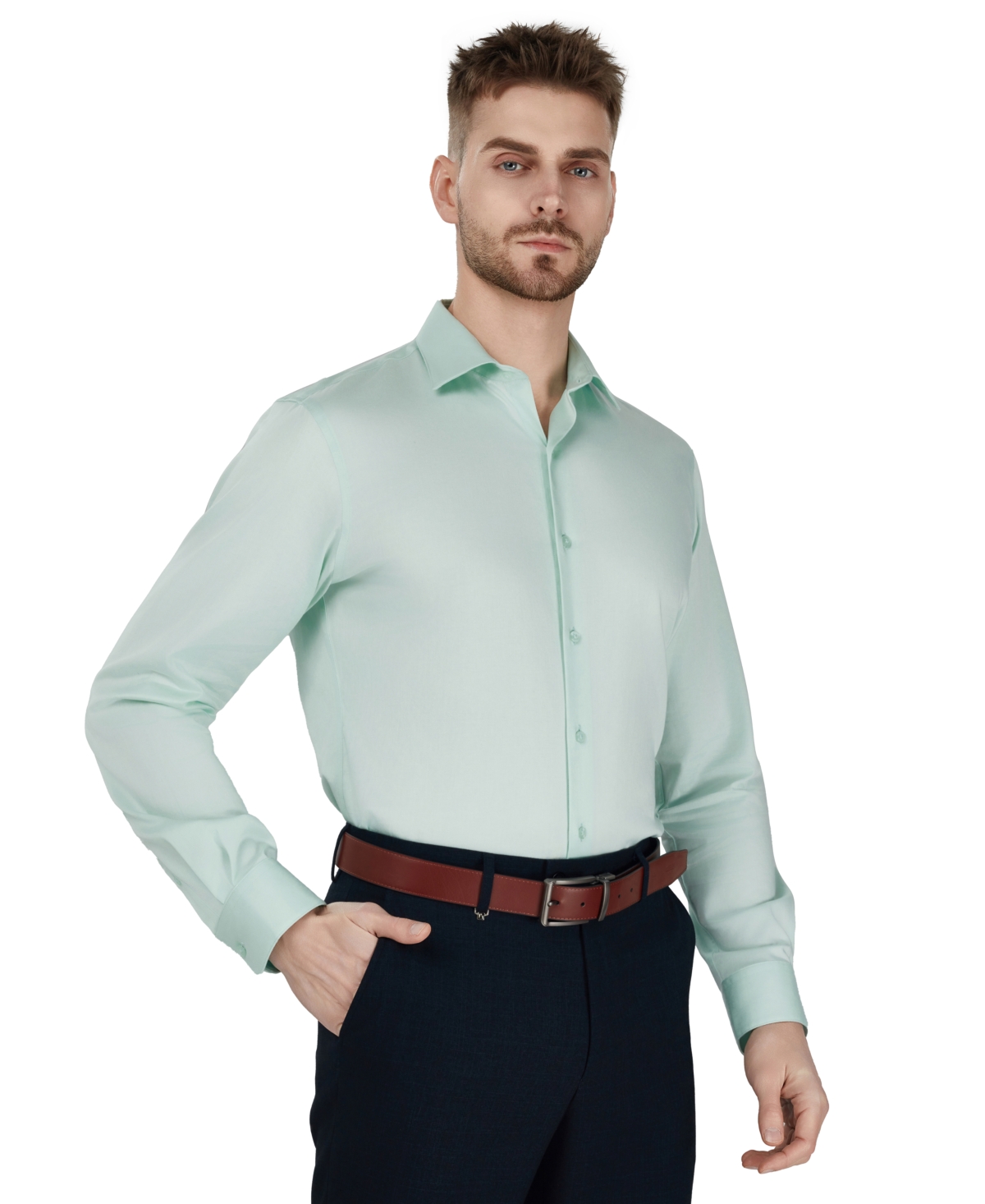 Click here for Bar Iii Mens Diamond Dobby Slim Fit Dress Shirt  M... prices