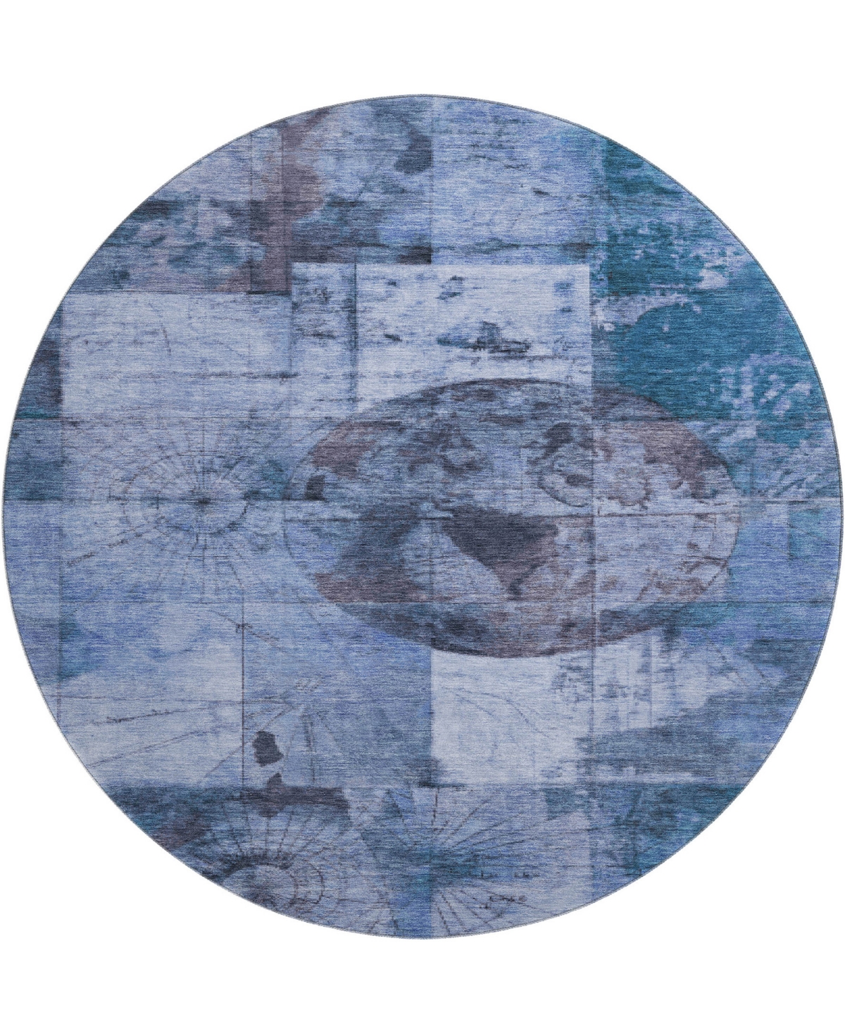 Click here for Addison Mayfield AMF1905 8 x 8 Round Area Rug - Bl... prices