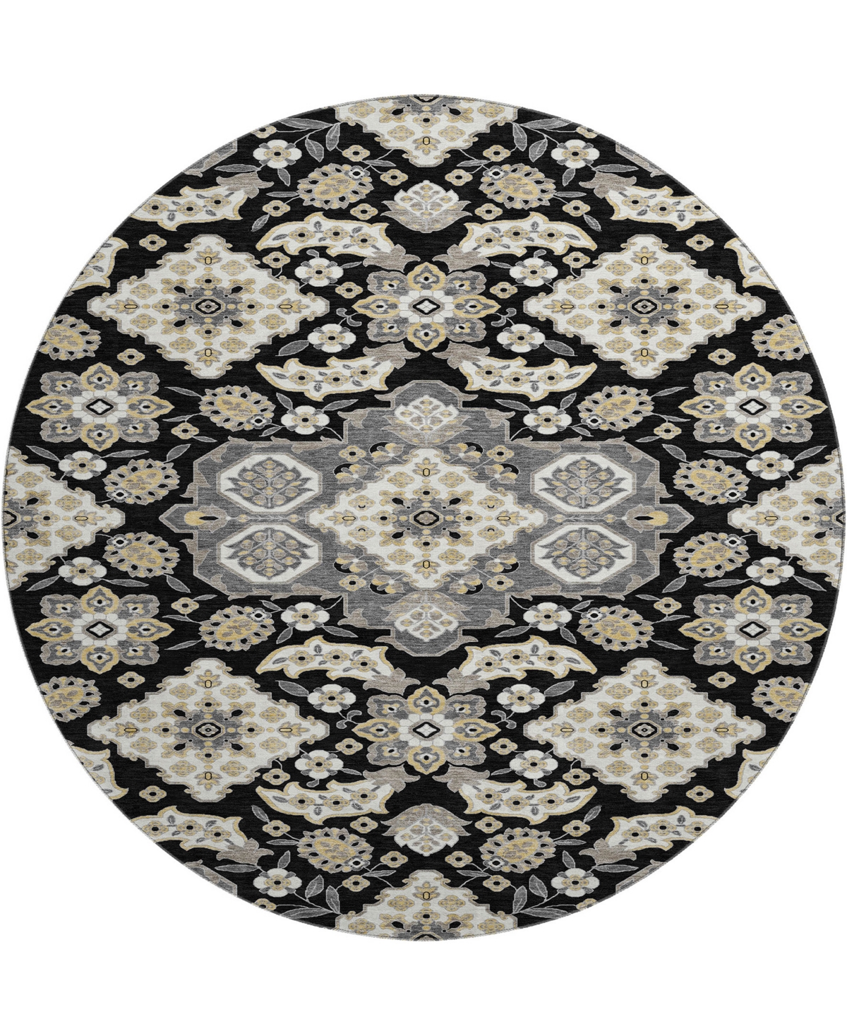 Click here for Addison Mayfield AMF1853 8 x 8 Round Area Rug - Bl... prices