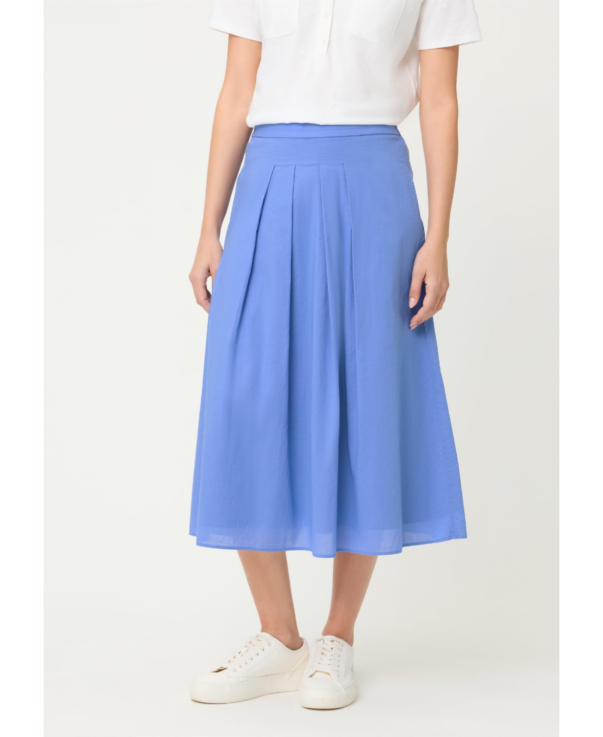 Click here for Olsen Womens Pleated Midi Skirt - Bay blue prices