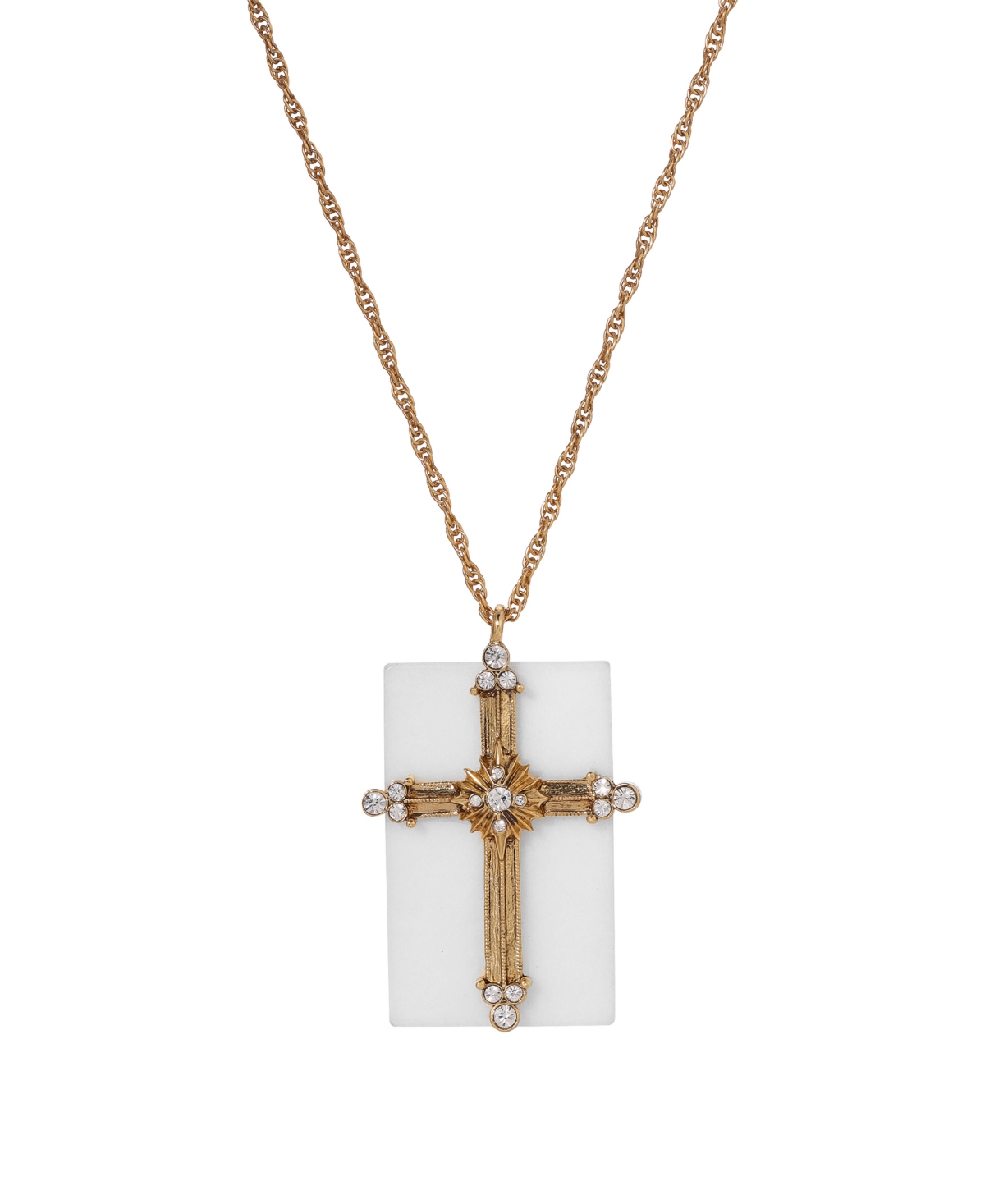 Click here for Symbols of Faith 14K Gold Dipped White Real Quartz... prices