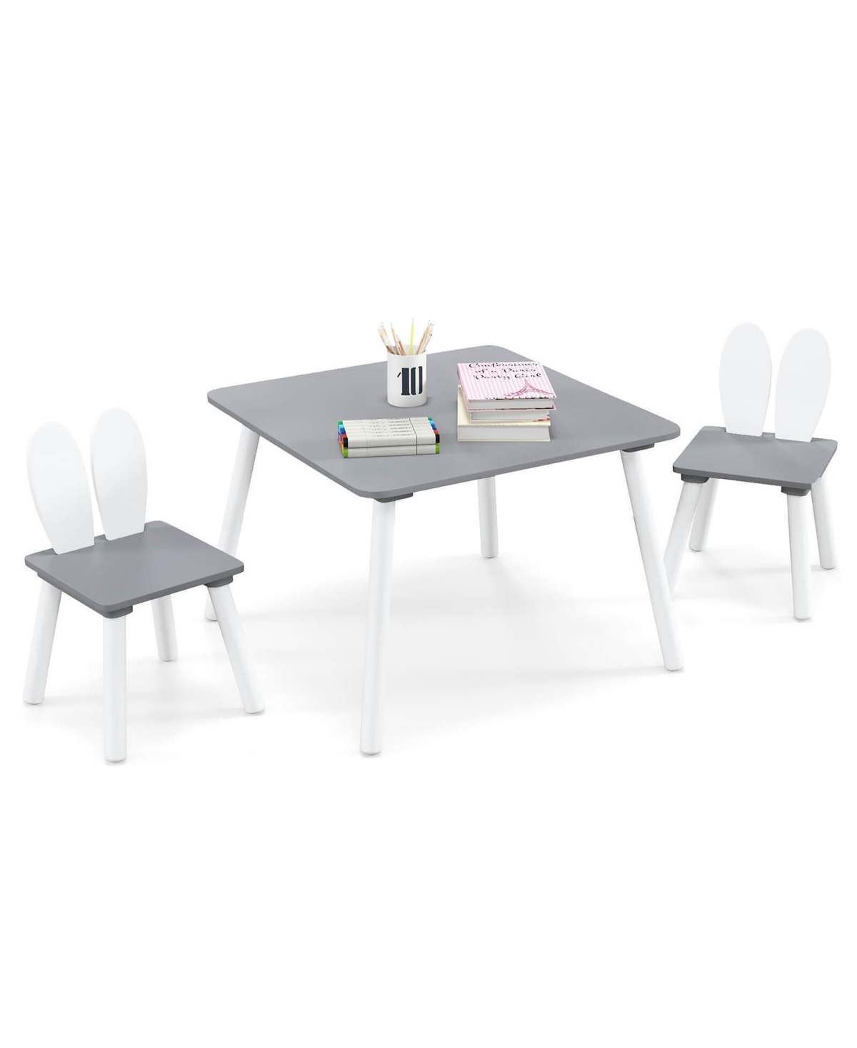 Click here for Gymax 3 Pieces Kids Table and Chairs Set Children... prices