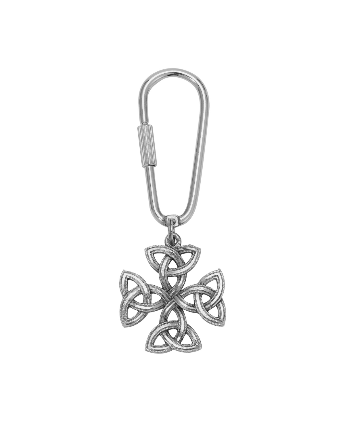 Click here for Symbols of Faith Silver Tone Celtic Trinity Key Ch... prices