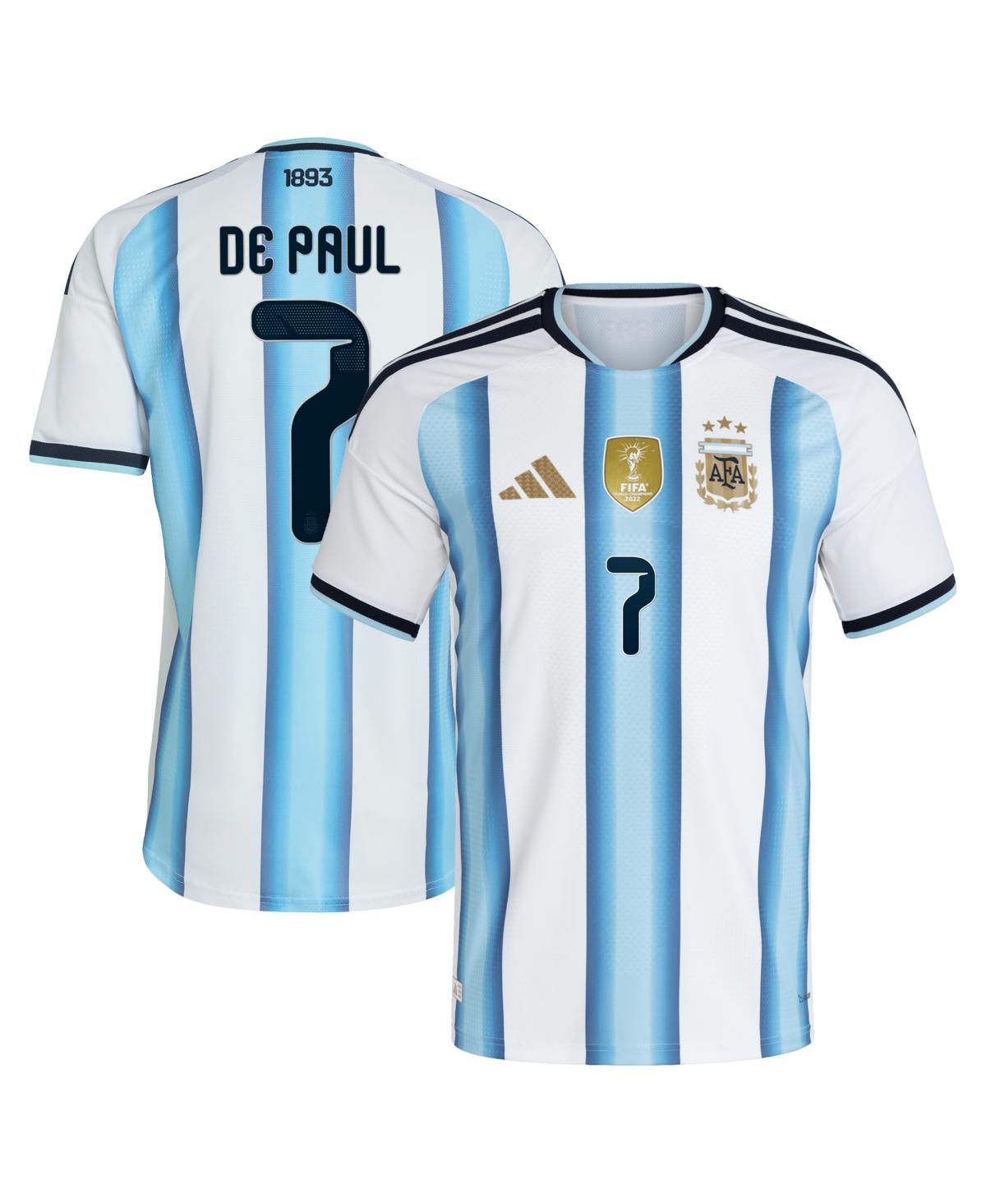 Click here for Adidas Mens Rodrigo De Paul White Argentina Nation... prices