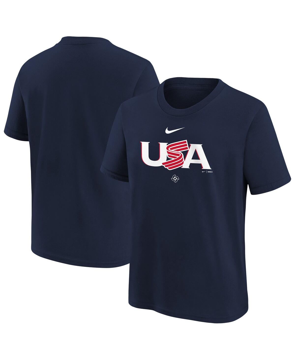 Click here for Nike Big Boys and Girls Navy Usa Baseball 2026 Wor... prices
