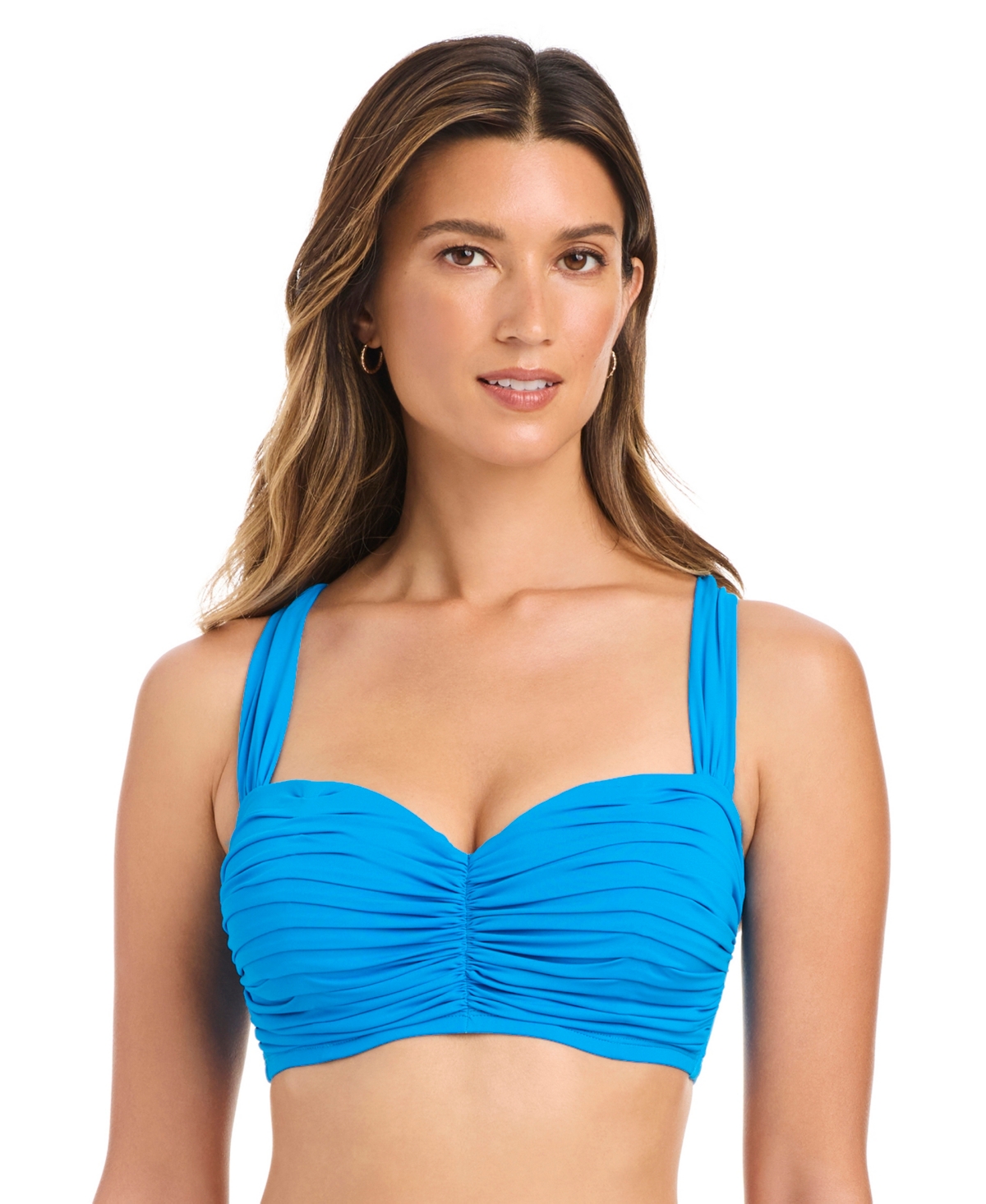 Click here for Bleu Rod Beattie Shirred Underwire D-Cup Bikini To... prices