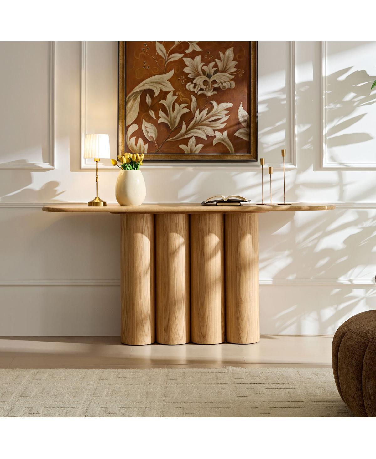 Click here for Streamdale Furniture Modern Cylinder Leg Console T... prices