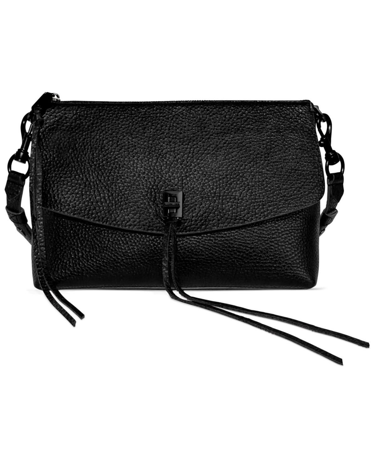 Click here for Rebecca Minkoff Darren Zip-Top Leather Shoulder Ha... prices