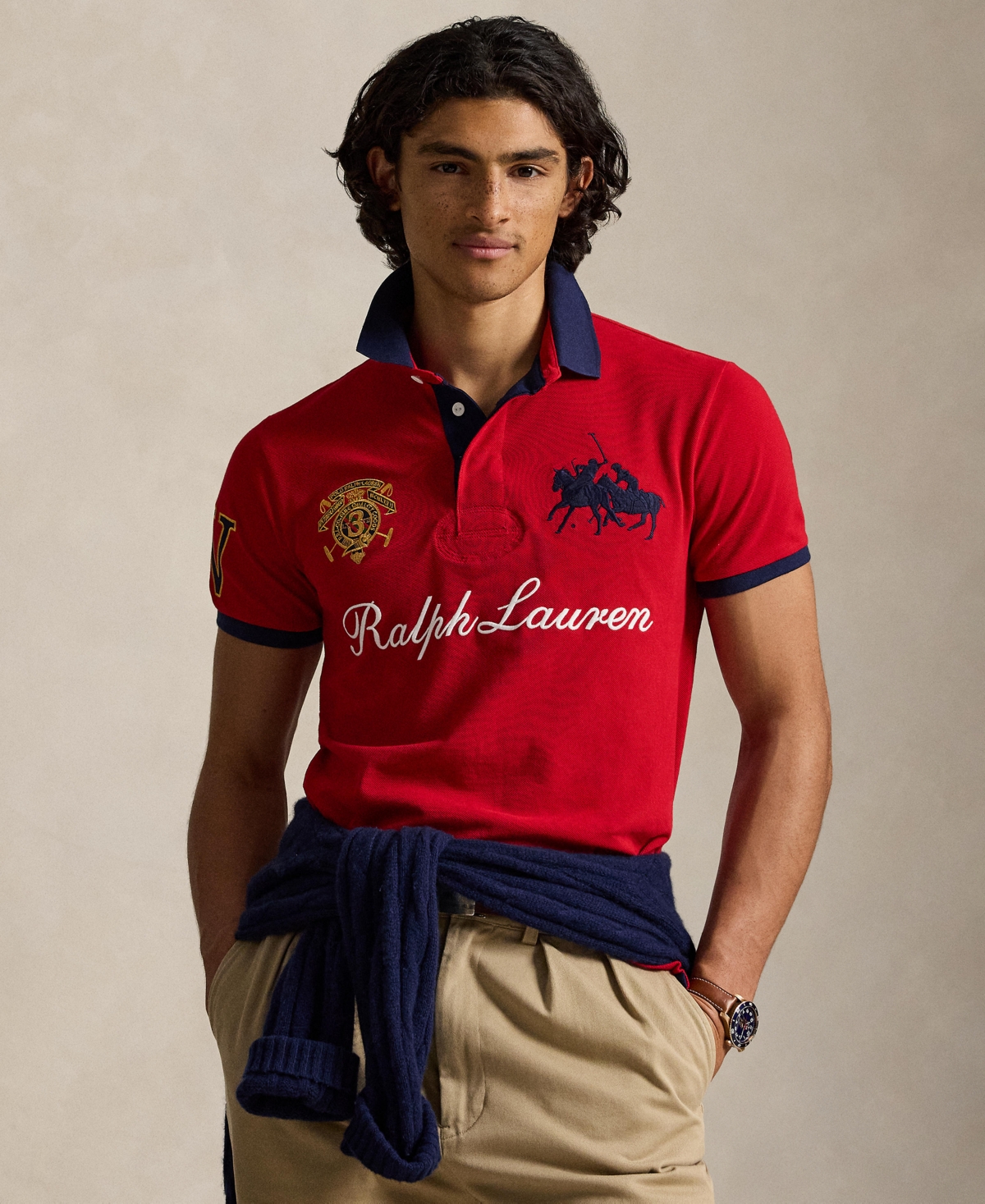 Click here for Polo Ralph Lauren Mens Custom Slim-Fit Crest Mesh... prices