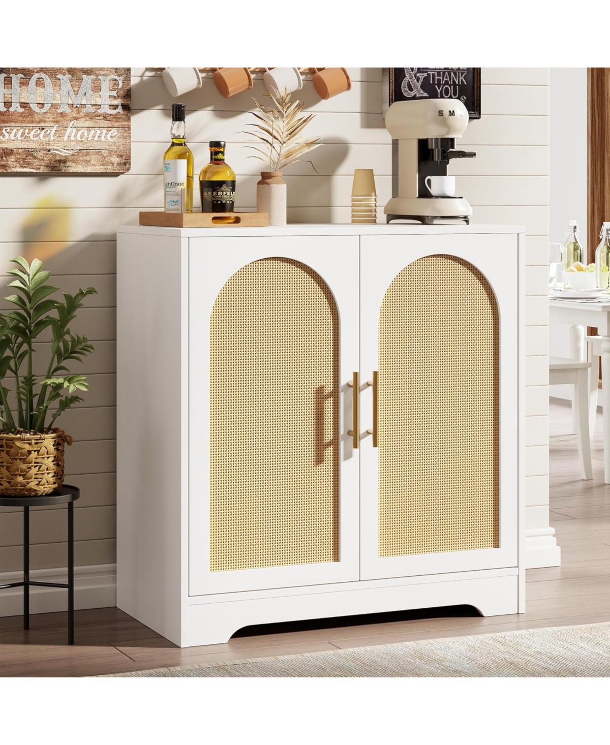 Click here for gaomon 76cm Sideboard Buffet Cabinet with 2 Rattan... prices