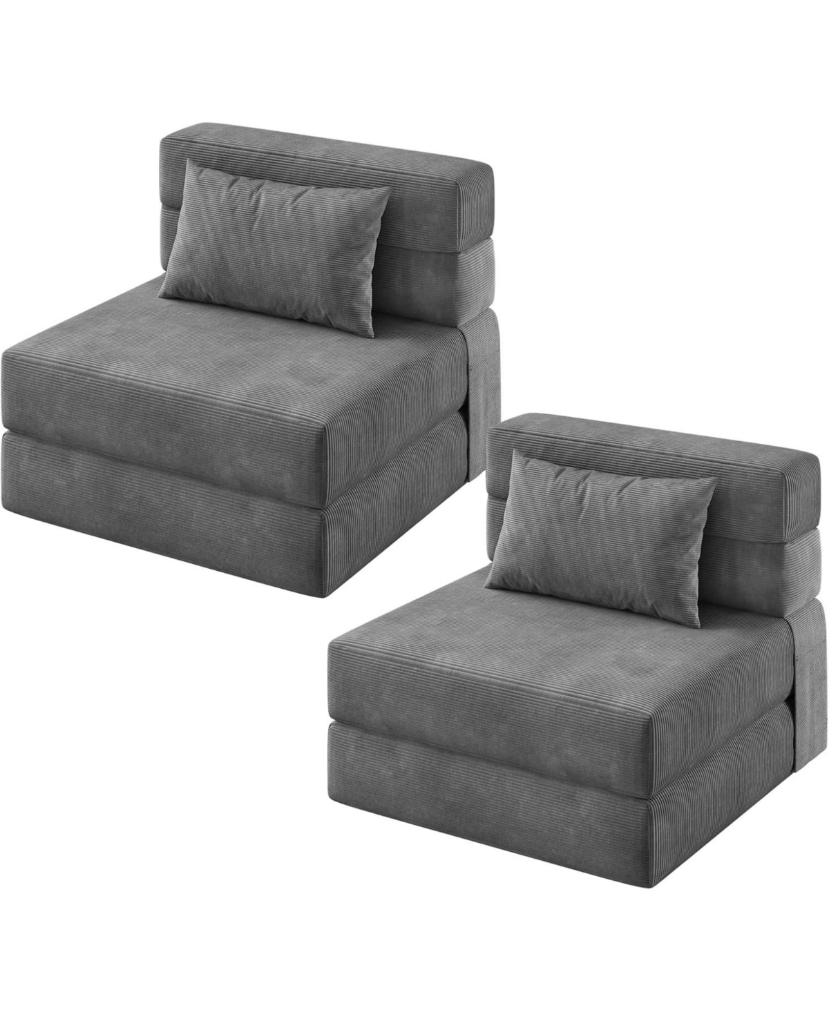Click here for gaomon 2 Pieces Folding Sofa Bed Chair  Convertibl... prices