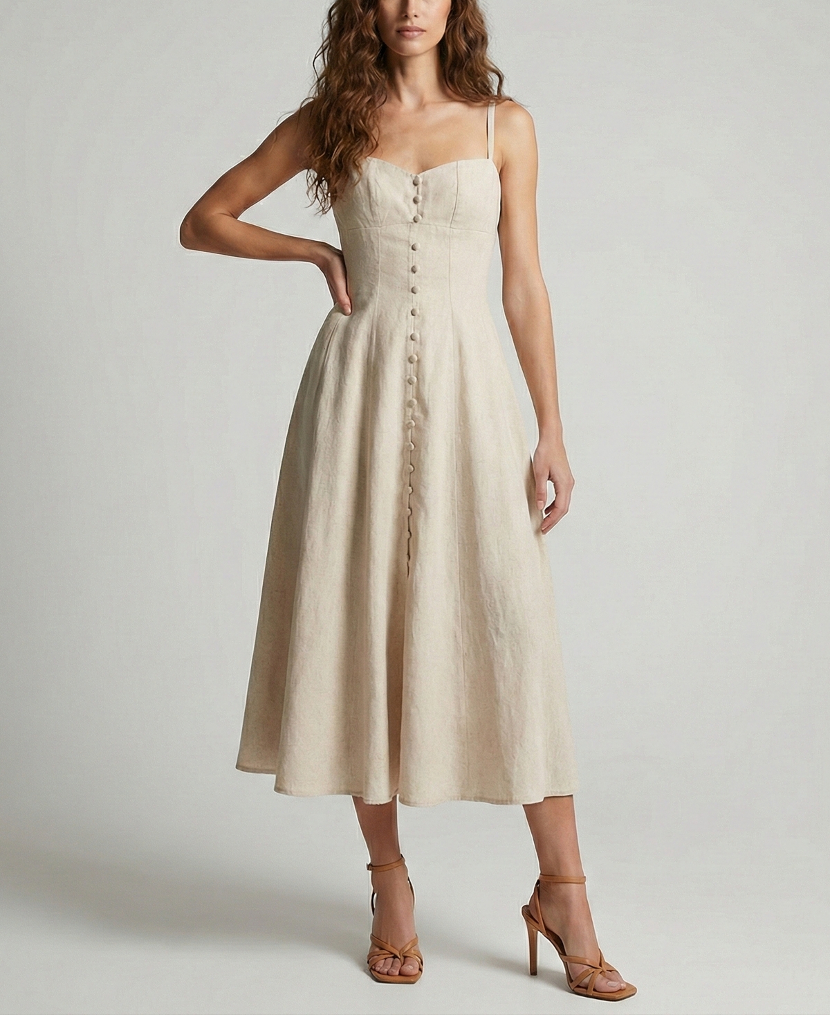 Click here for Taylor Petite Sleeveless Sweetheart Neck Midi Dres... prices