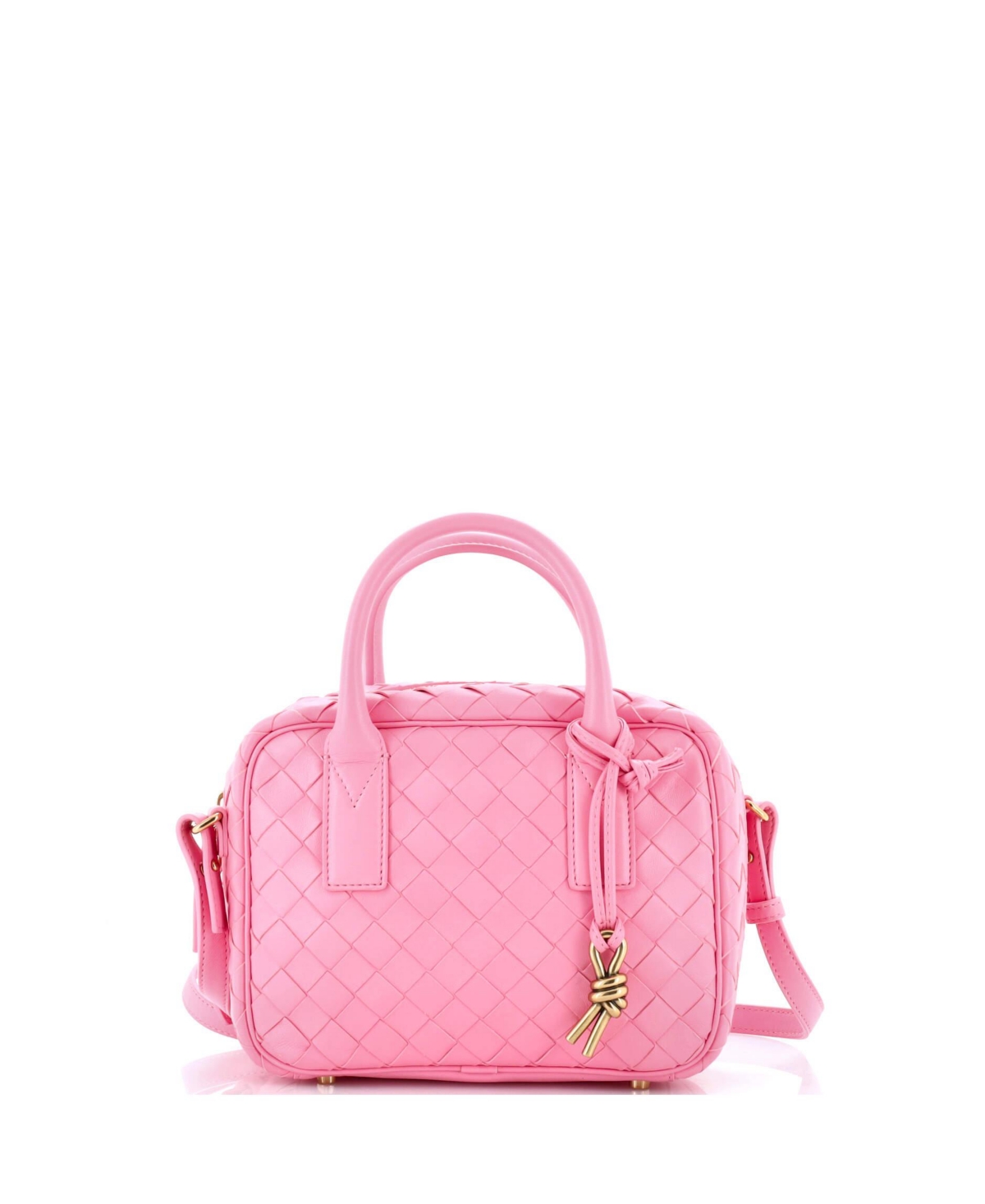 Click here for Pre-Owned Bottega Veneta Small Getaway Bag Intrecc... prices