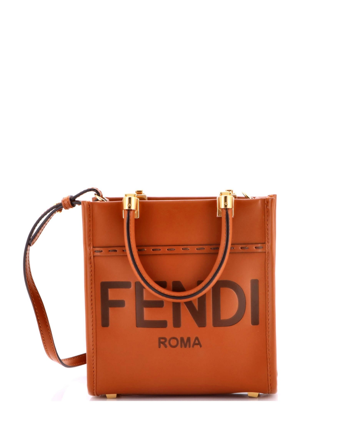 Click here for Pre-Owned Fendi Mini Sunshine Shopper Tote Leather... prices