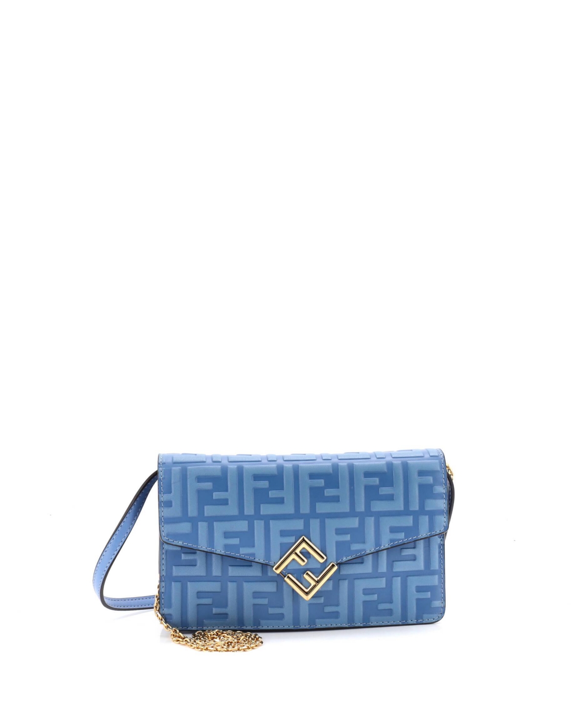 Click here for Pre-Owned Fendi Ff Diamonds Wallet on Chain Ff Emb... prices