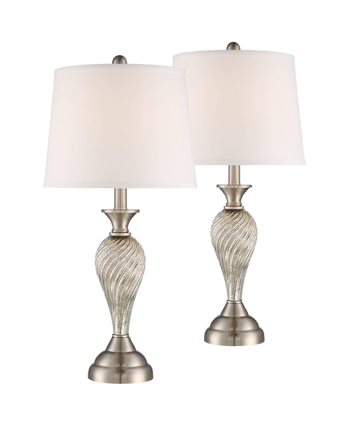 Click here for Regency Hill Arden 25 High Modern Table Lamps Set... prices