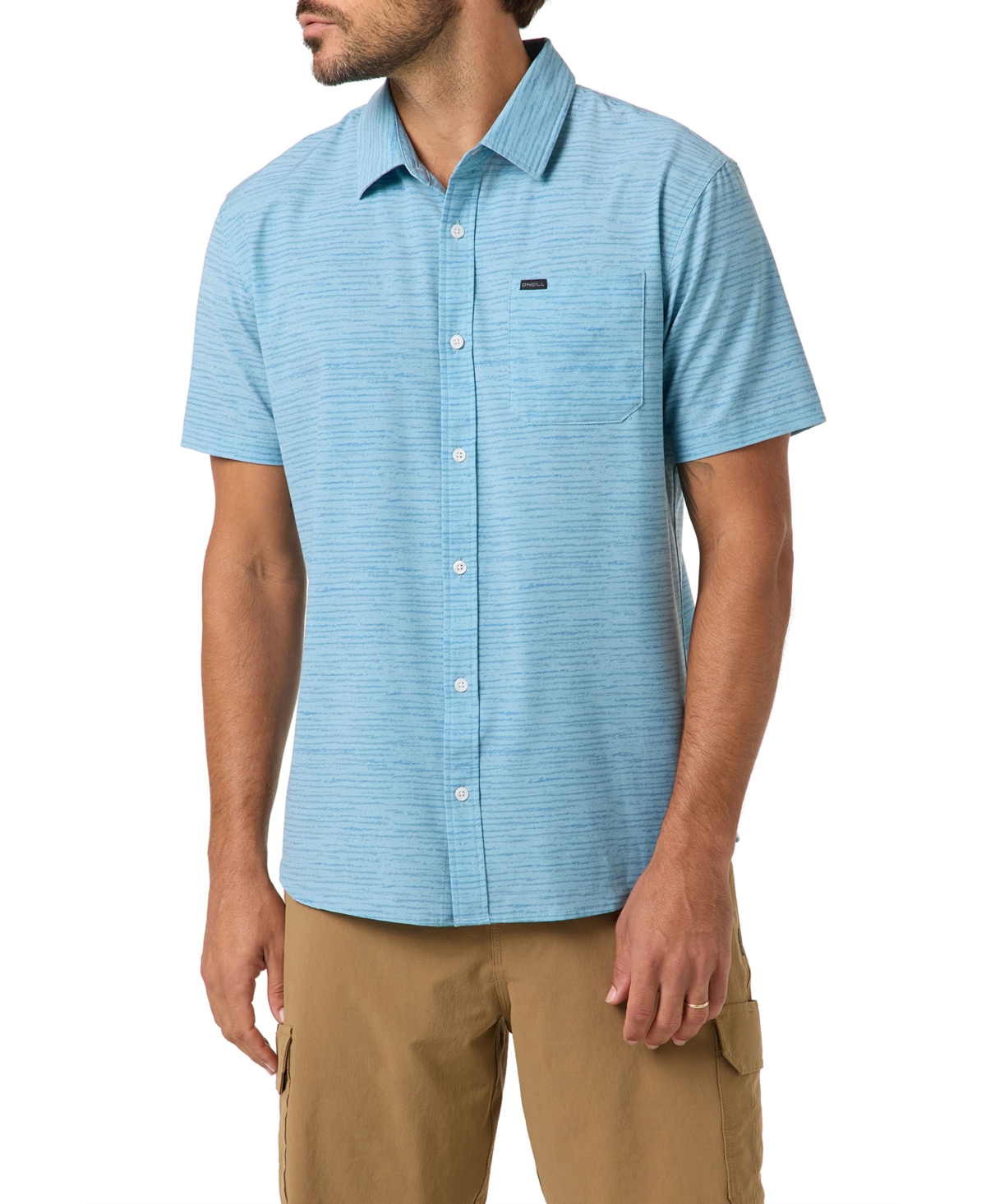 Click here for ONeill Mens Short-Sleeve Button-Up Shirt - Stone B... prices