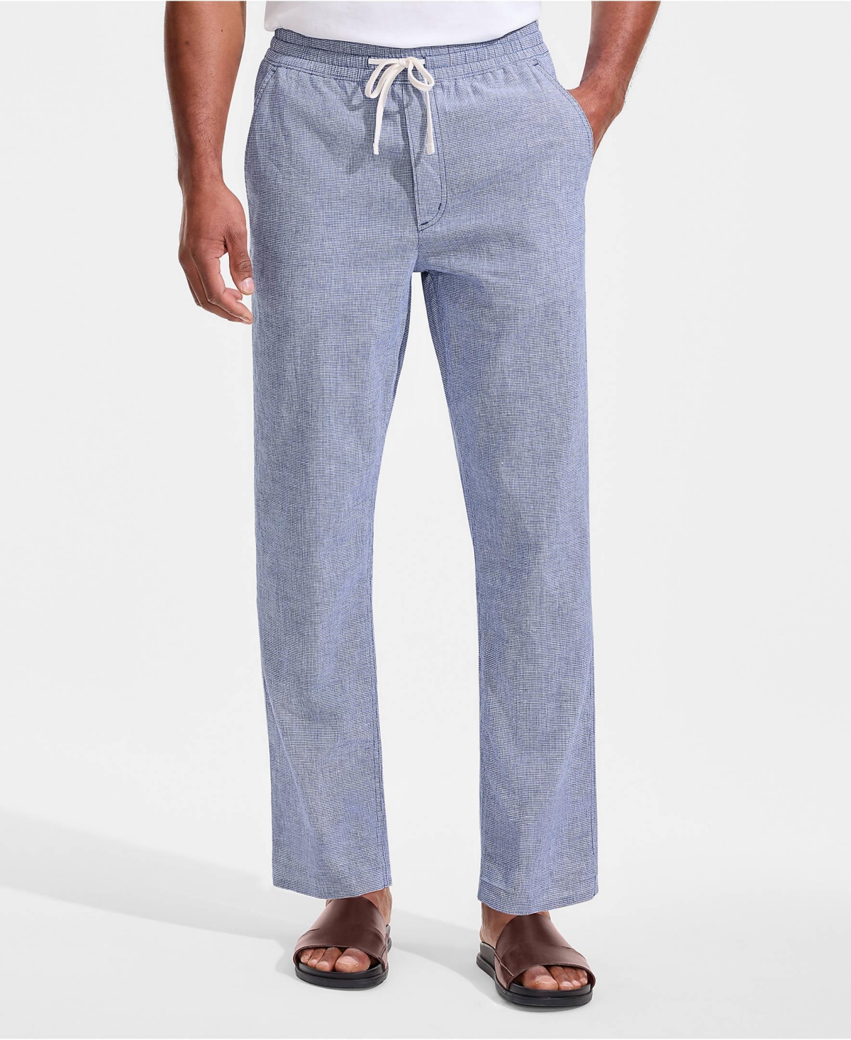 Click here for Lands End Mens Classic Fit Linen Blend Deck Pant -... prices