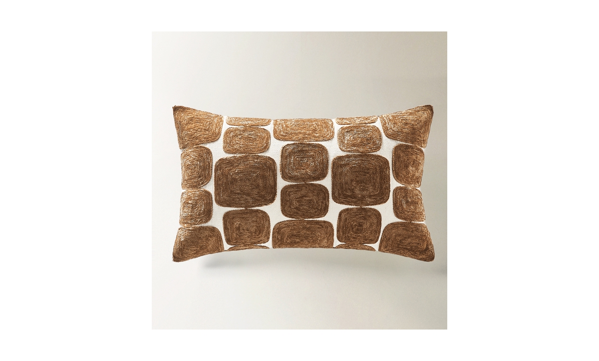 Click here for Z Gallerie Kylen Embroidered Lumbar - Rust prices