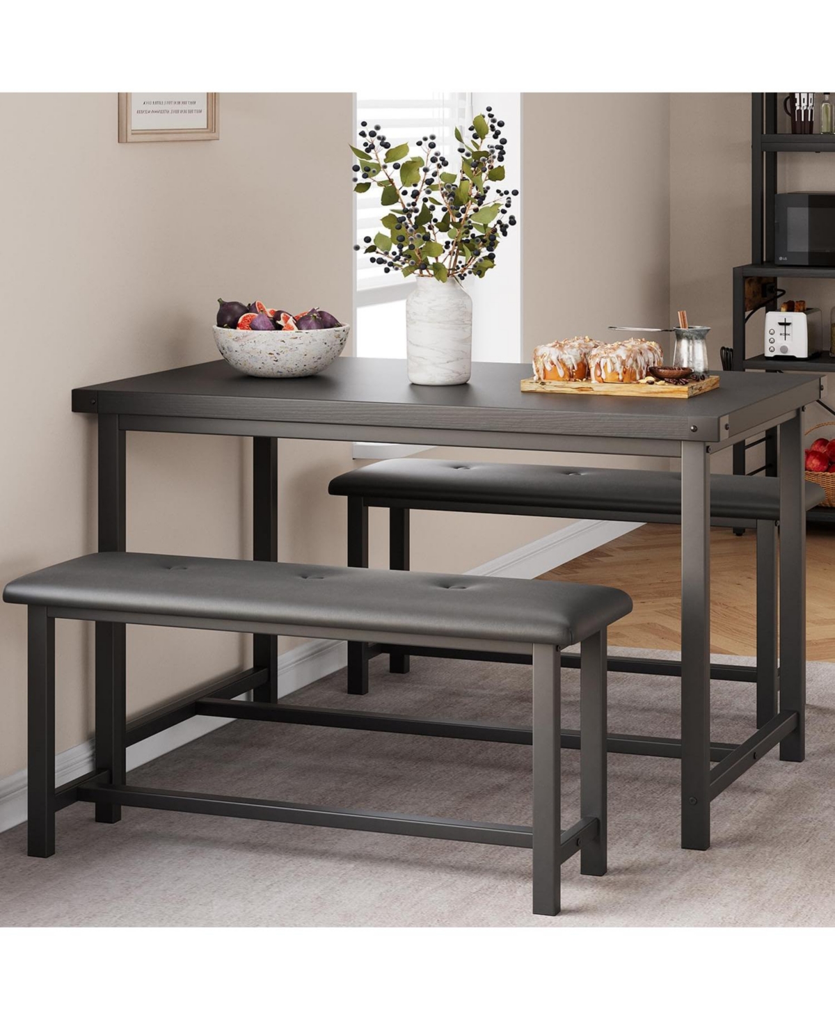 Click here for gaomon 3Pcs Dining Table Set  Kitchen Table and Be... prices