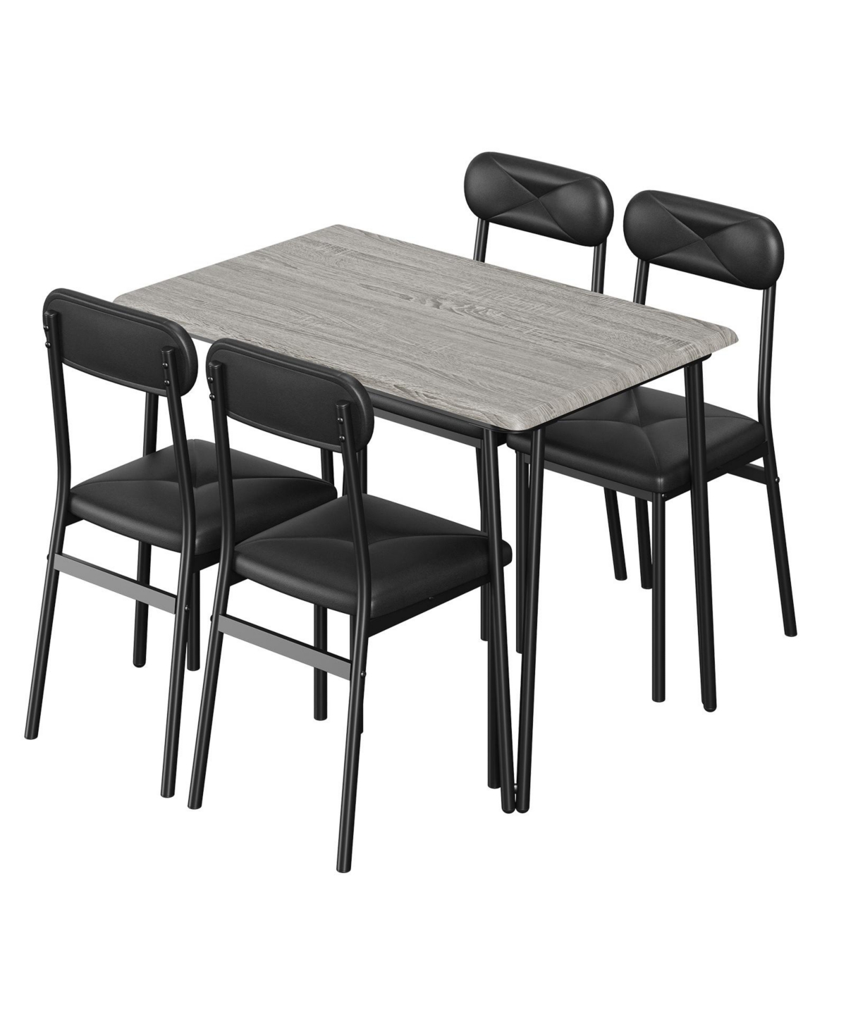 Click here for gaomon 4-Person Modern Dining Set with 4 Cushioned... prices