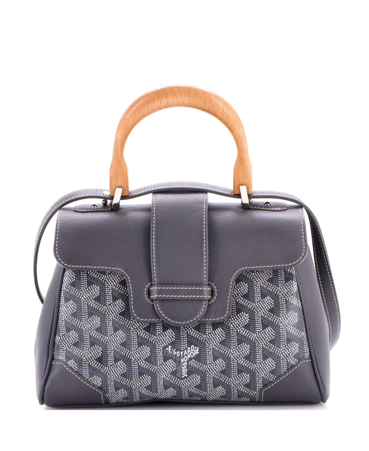 Click here for Pre-Owned Goyard Mini Saigon Top Handle Bag Coated... prices