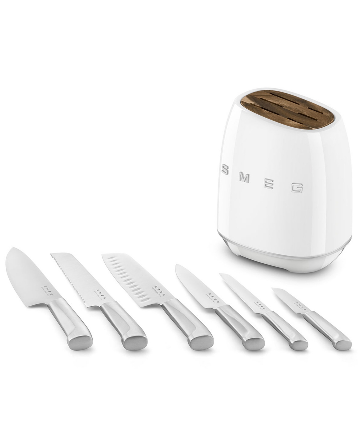 Click here for Smeg 50s Retro Style Aesthetic 7-Pc. Knife Block S... prices