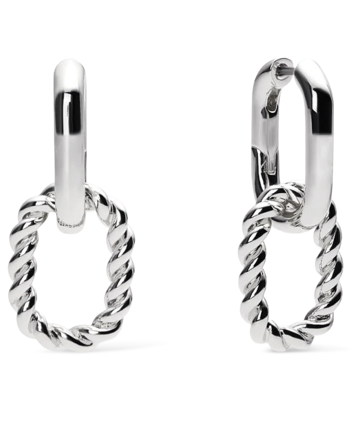Click here for Ana Luisa Ash Double Silver Double Hoop Earrings -... prices