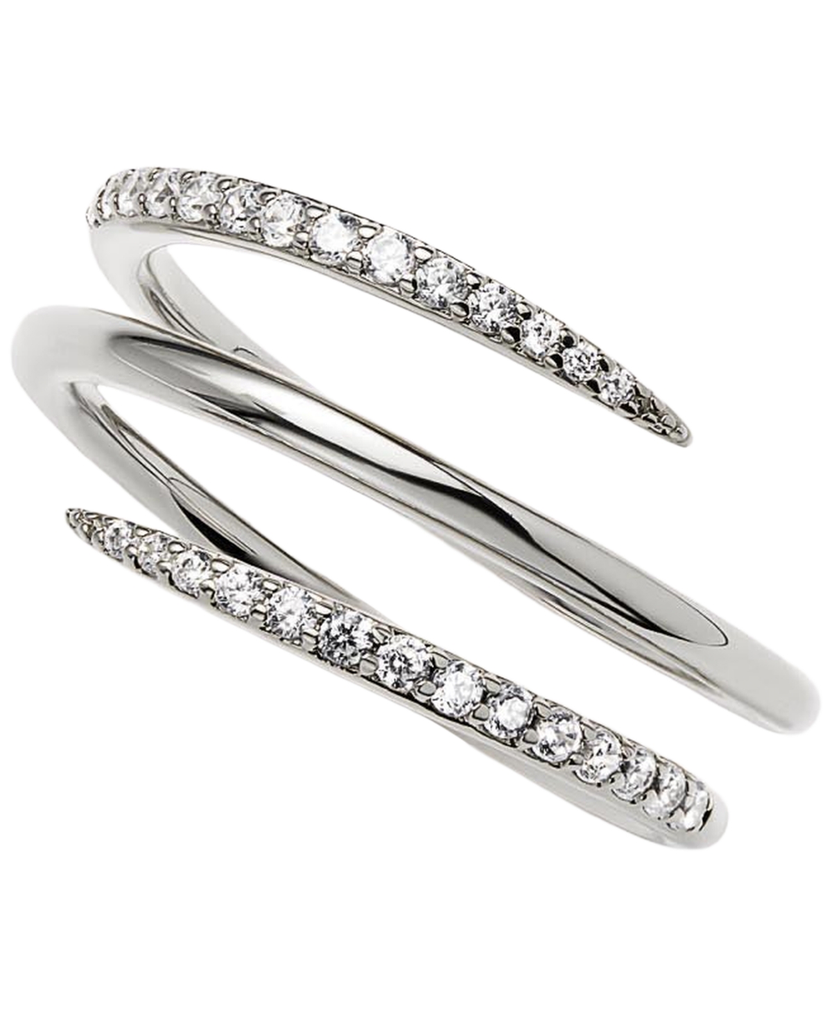 Click here for Ana Luisa Oren Triple Silver Claw Ring - Silver prices