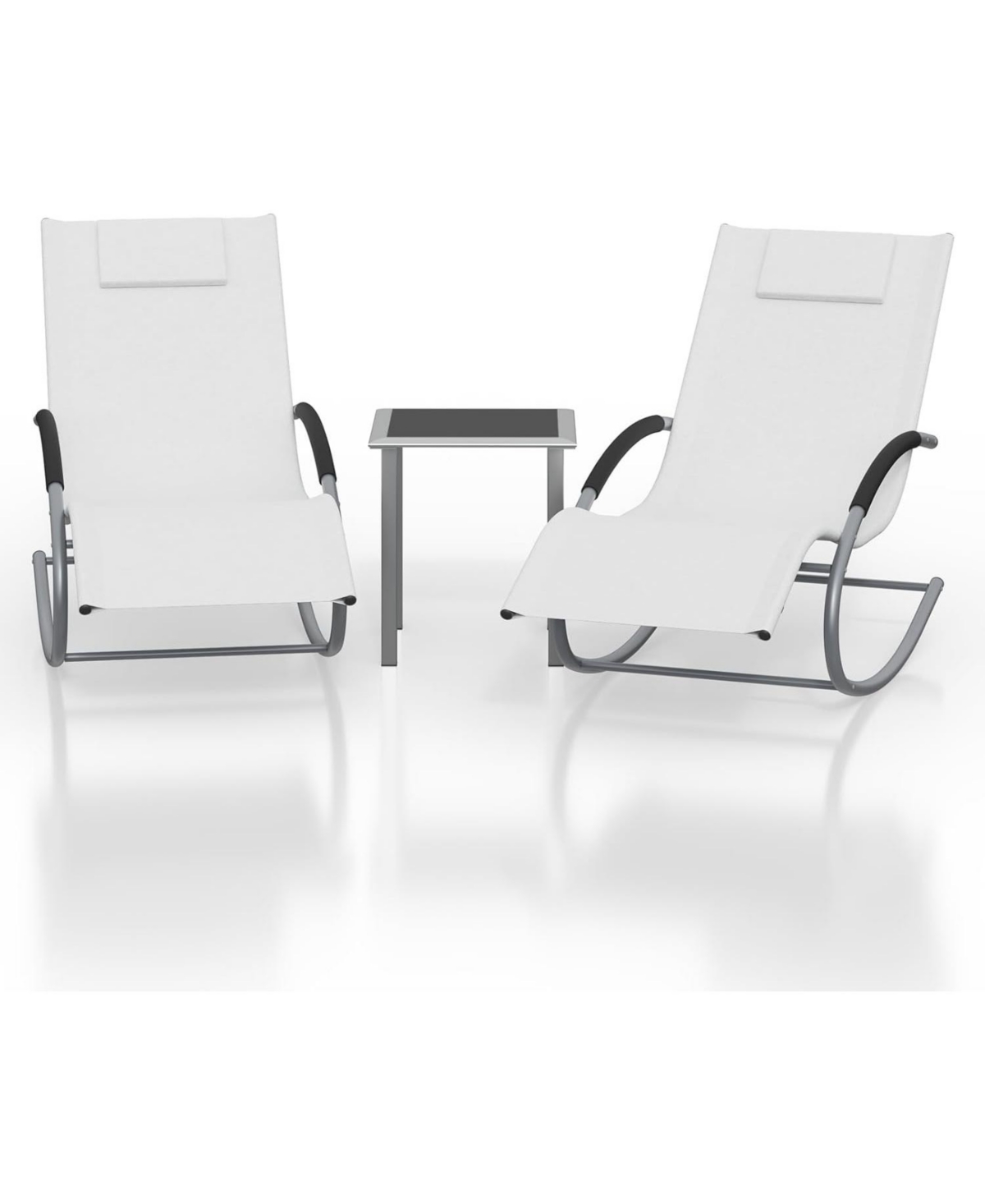 Click here for gaomon 3-Piece Outdoor Lounger Set with Chairs Sid... prices