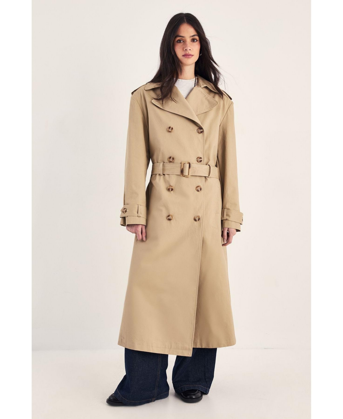 Click here for Nasty Gal Womens Premium Longline Trench Coat - St... prices
