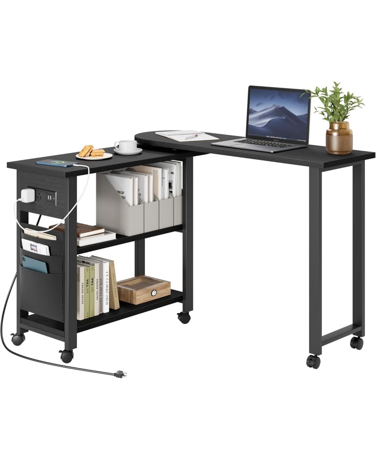 Click here for 360 Rotating End Table with Charging Station  Swiv... prices